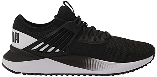 PUMA Mens Pacer Future Classic Sneaker, Black/White, 11 US