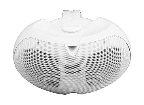 Rockville D4-8 White Dual 4" 8 Ohm Wall Mount Swivel Outdoor Home Patio Speaker