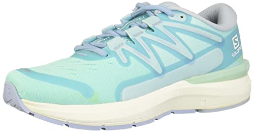 Salomon Sonic 4 Confidence Running Shoes for Women, Tanager Turquoise/White/Kentucky Blue, 8