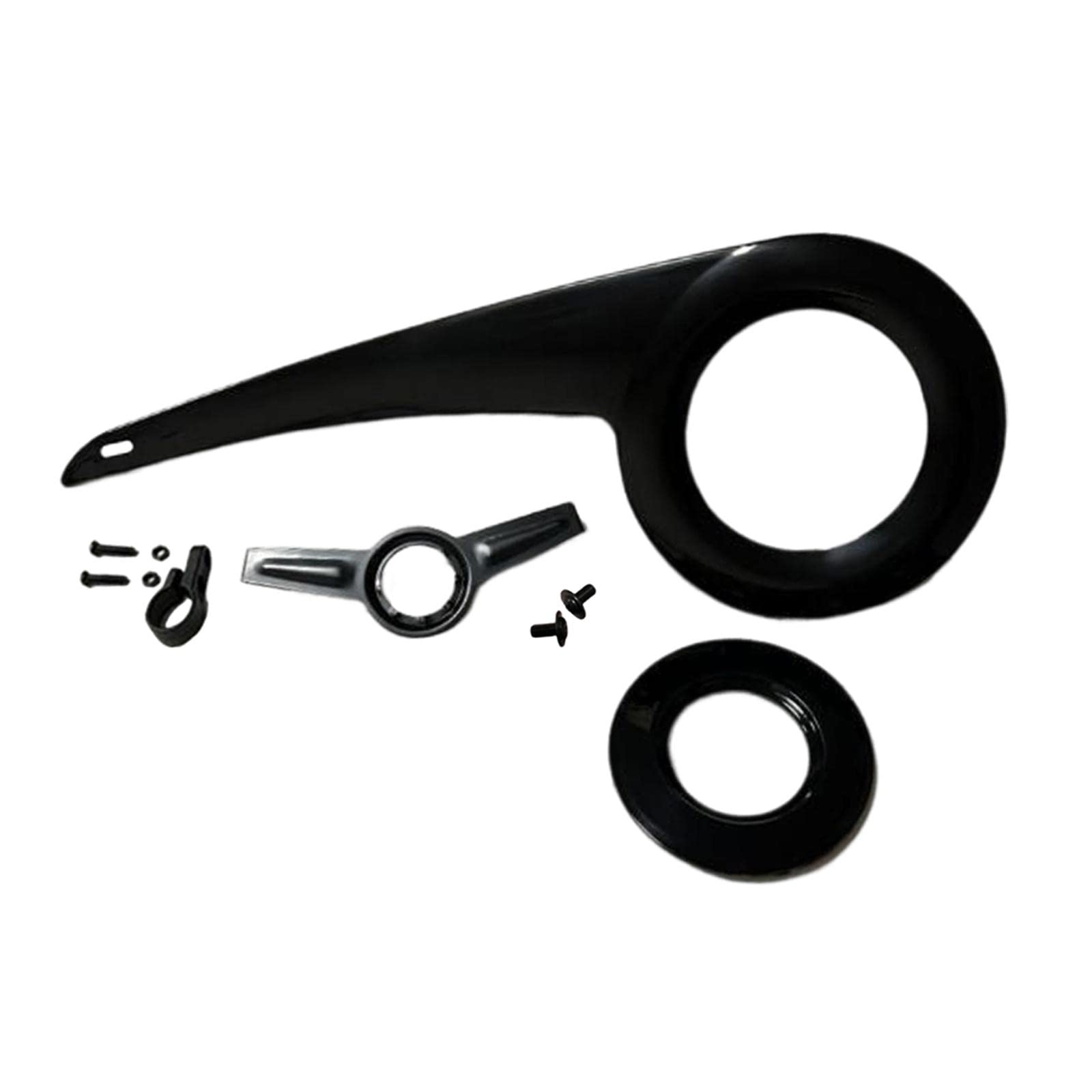 Universal Bike Chain Cover 32-38T Protection Accessories Bike Chain Protector for Road, Black Whole Set