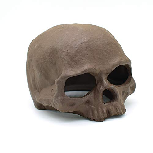 Vinyl Etchings 2pcs Imitated Human Skull Gas Log for Indoor or Outdoor Fireplaces, Fire Pits Halloween Decor