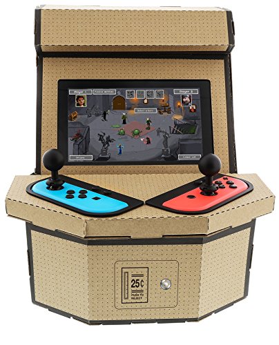 Nyko PixelQuest Arcade Kit - Constructible Arcade Kit with Customizable Pixel Art Sticker Kit and Arcade Stick Toppers for Nintendo Switch