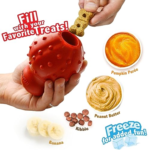 Nylabone Strong Chew Cone Stuffable Chew Toy for Dogs, Bacon Flavored Fillable Treat Toy, Medium/Wolf - Up to 35 lbs. (1 Count)