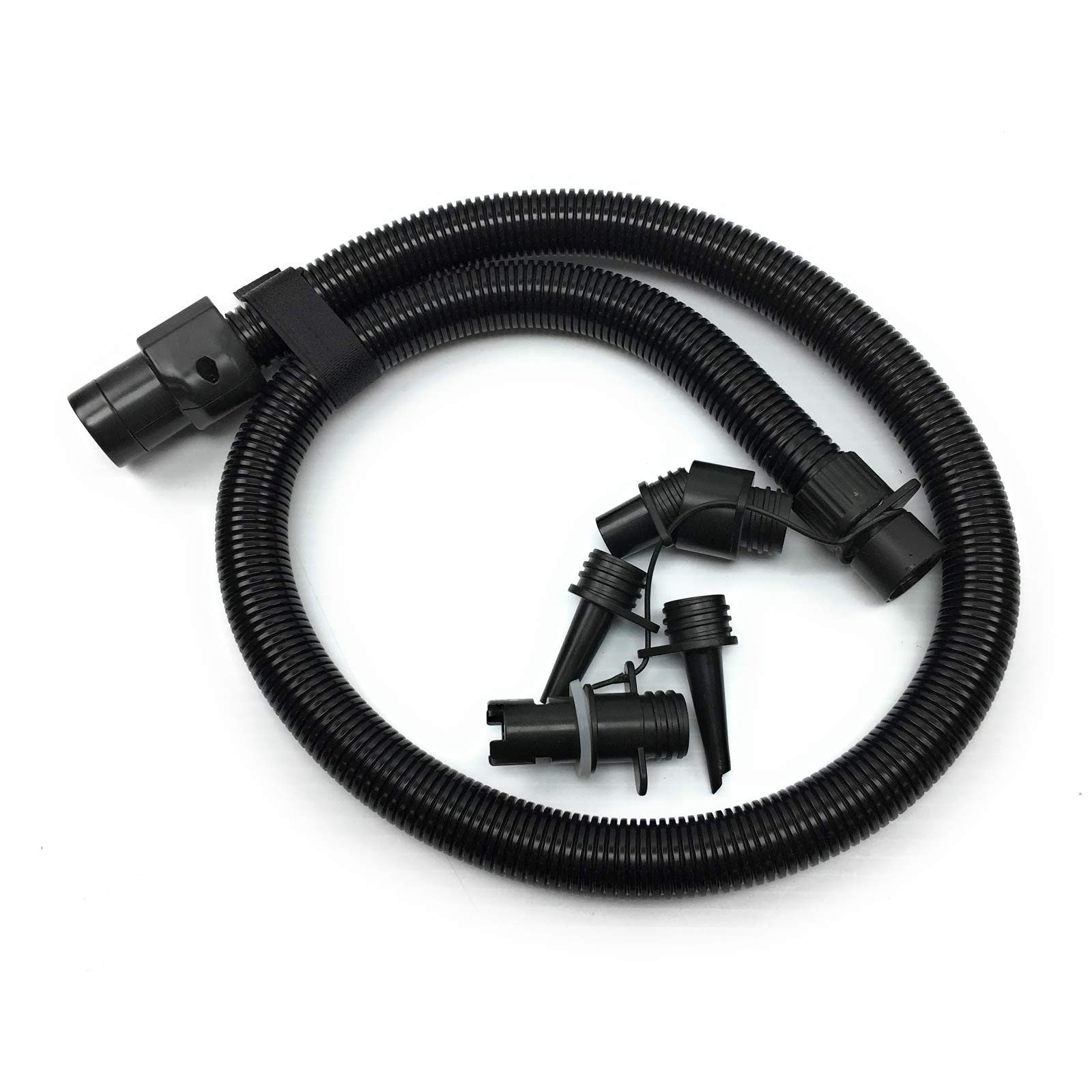 Nylon Air Hose Kit for Seamax 20PSI SUP Electric Air Pump (Version 2: SUP Hose with Multiple Adapters)