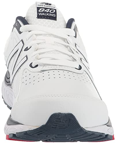 New Balance Men's 840 V3 Walking Shoe, White/Natural Indigo, 10 X-Wide