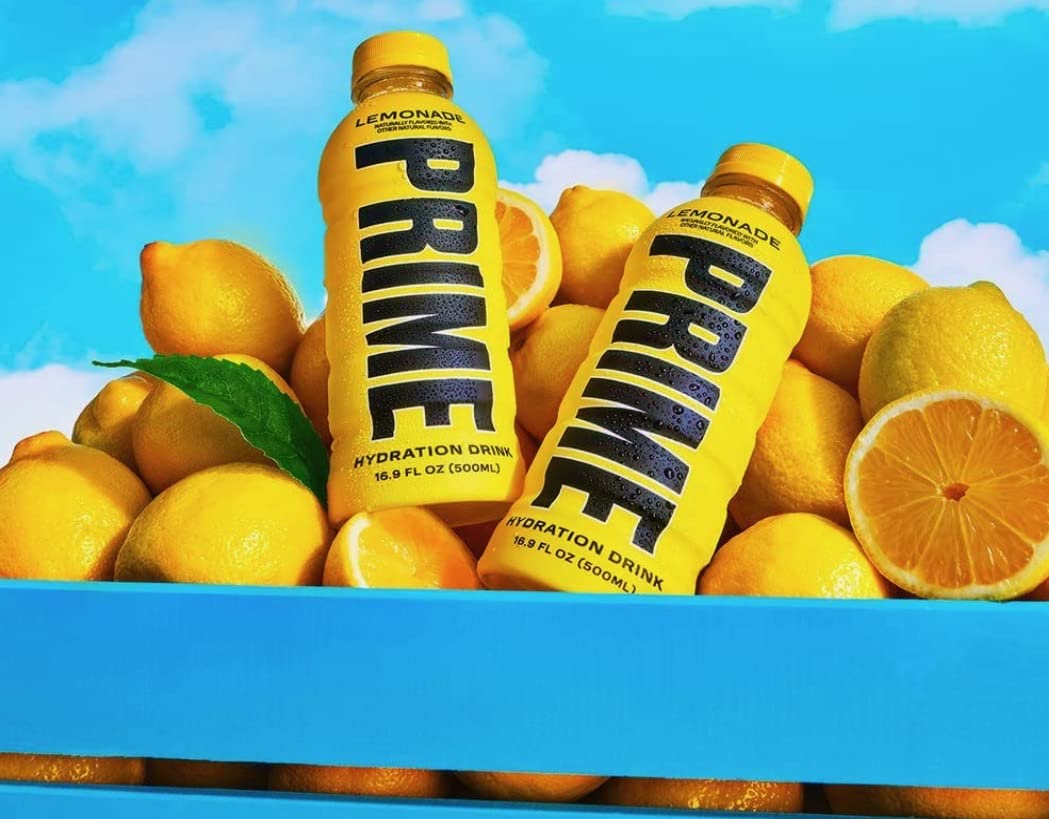 PRIME HYDRATION WITH BCAA BLEND FOR MUSCLE RECOVERY "LEMONADE" (3 DRINKS/ 3 BOTTLES, 16.9 FL OZ.)