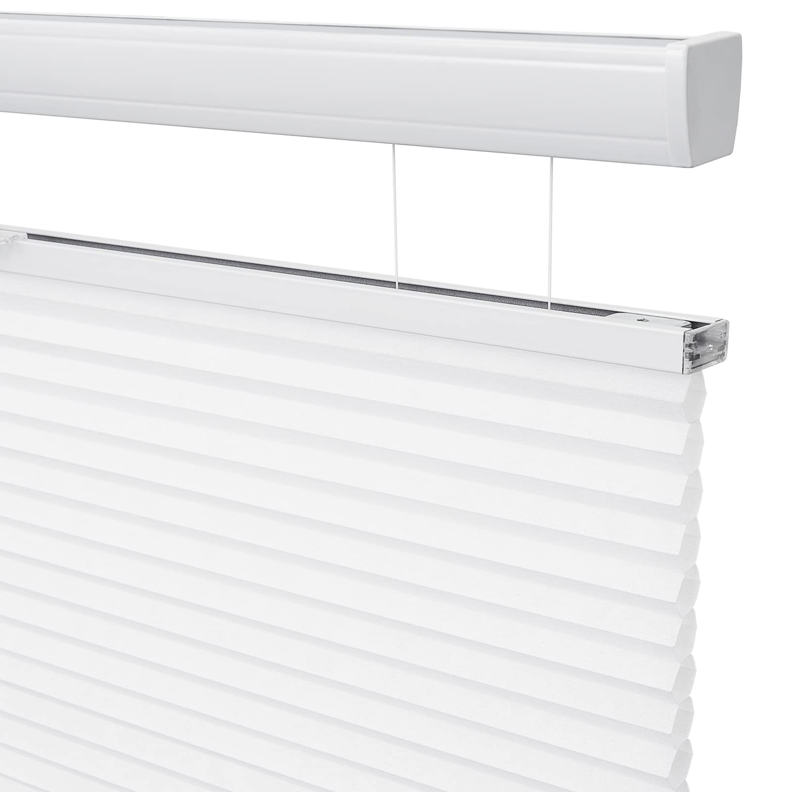 Moonice Top Down Bottom Up Blackout Cellular Shades, Cordless up down blinds bottom up blinds for windows Honeycomb Blinds Room Darkening Honeycomb Shades for Windows,Easy to Install