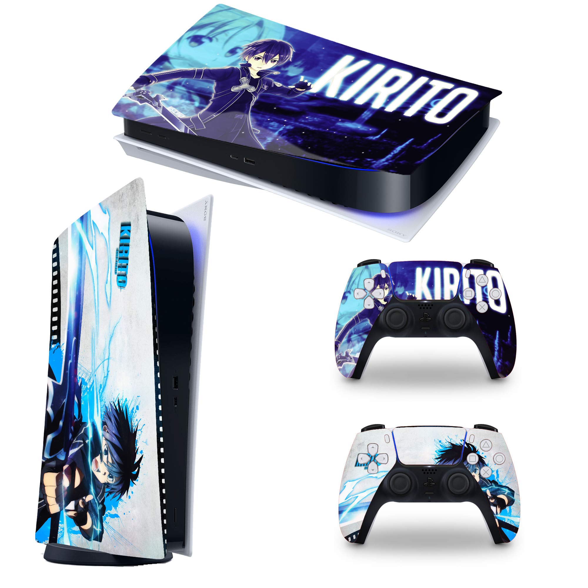 SA Online PS5 Standard Edition Console and Controller 5 Controller Skin Set - PlayStation 5 Vinyl