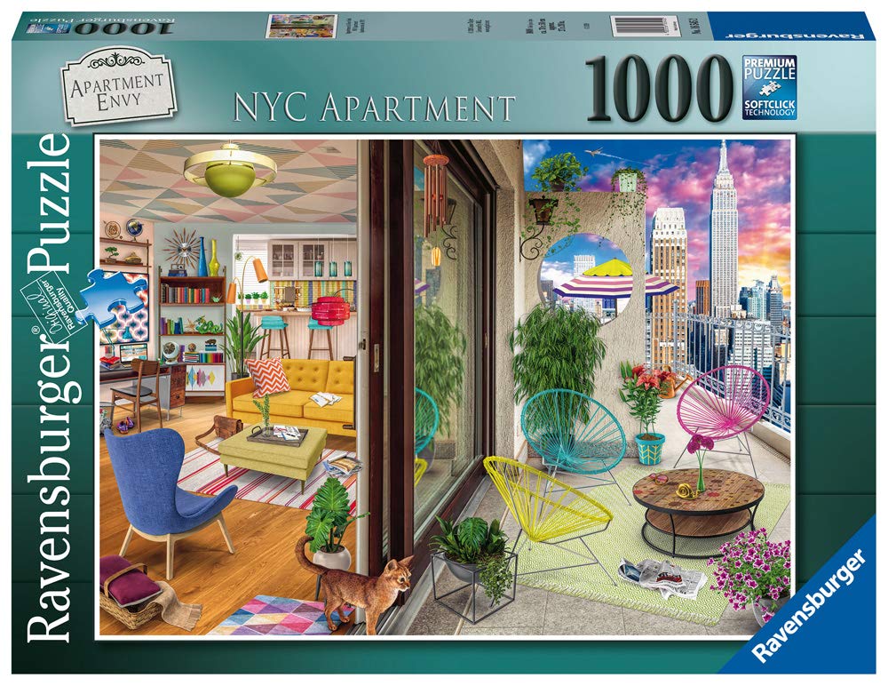 Ravensburger NYC New York City Apartment Vision 1000 Piece Jigsaw Puzzle for Adults & Kids Age 12 Years Up