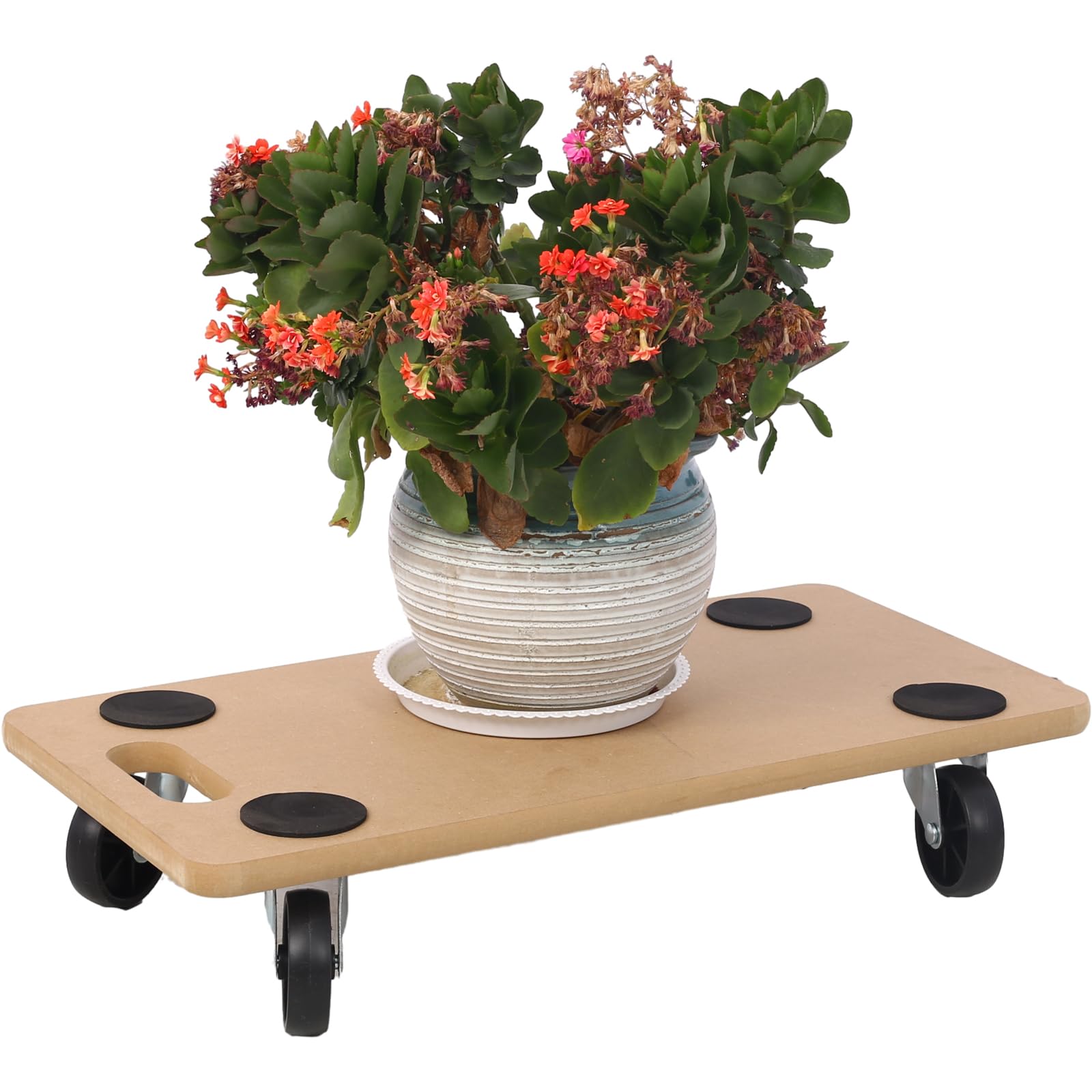 Miscoos Furniture Moving Dolly, Heavy Duty Wood Rolling Mover with Wheels for Piano Couch Fridge Heavy Items, Securely Holds 500 Lbs (2pcs 22.8" x11.2" Platform)