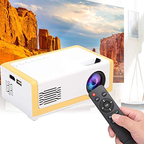 ZYZMH Portable Movie Projector, Video Games, Full HD Picture, LCD Home Cinema Projector Media Player