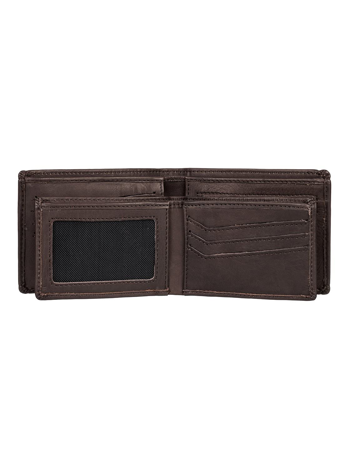 Quiksilver 2 Men's Bifold Leather RFID Wallets ~ Miss Dollar II brown