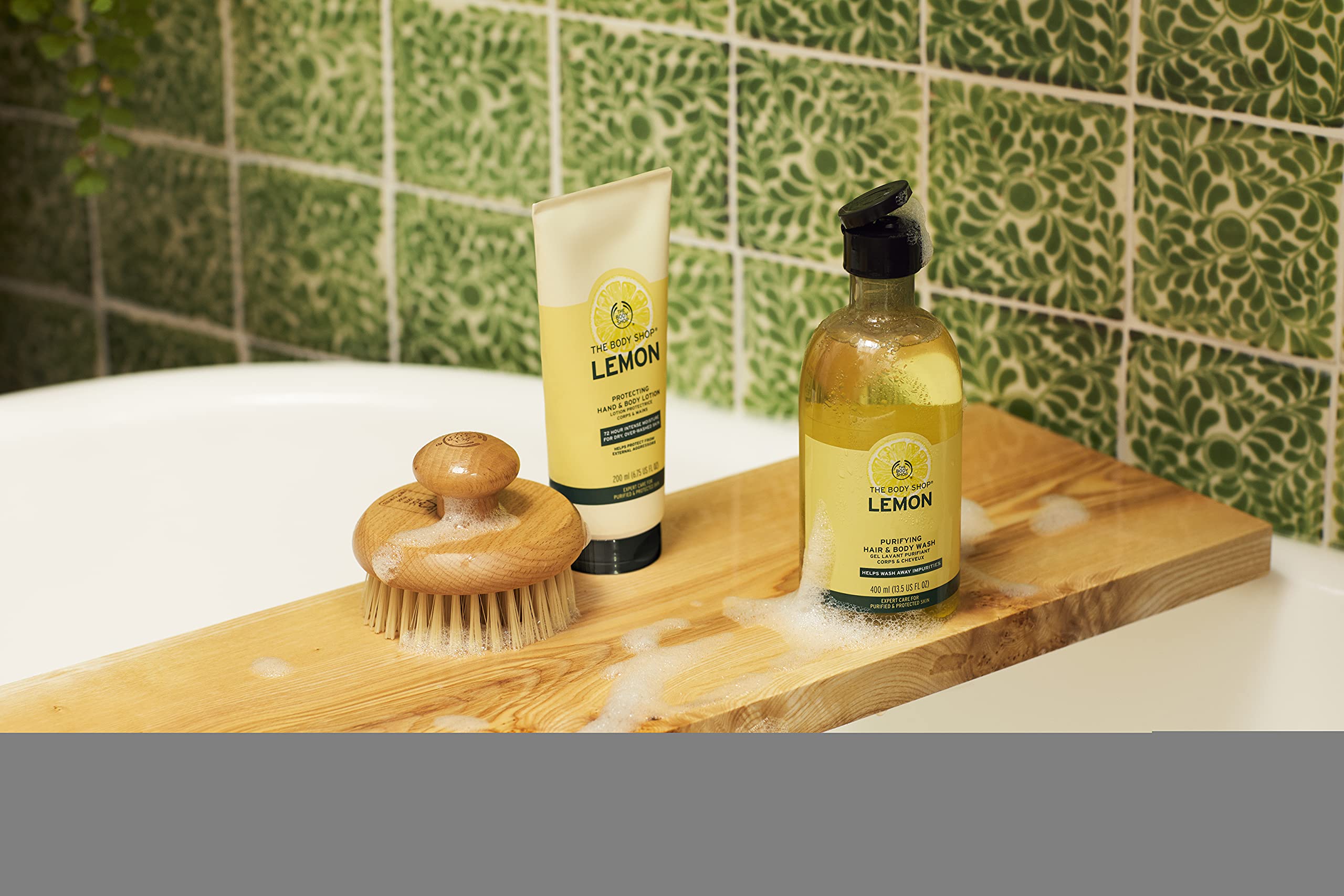 The Body Shop Lemon Purifying Hair & Body Wash 400ml, 13.5 Fl Oz