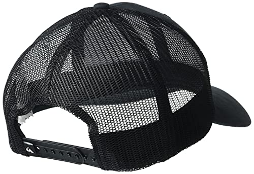 Quiksilver Men's Clean Rivers Snapback Trucker Hat, Black, One Size