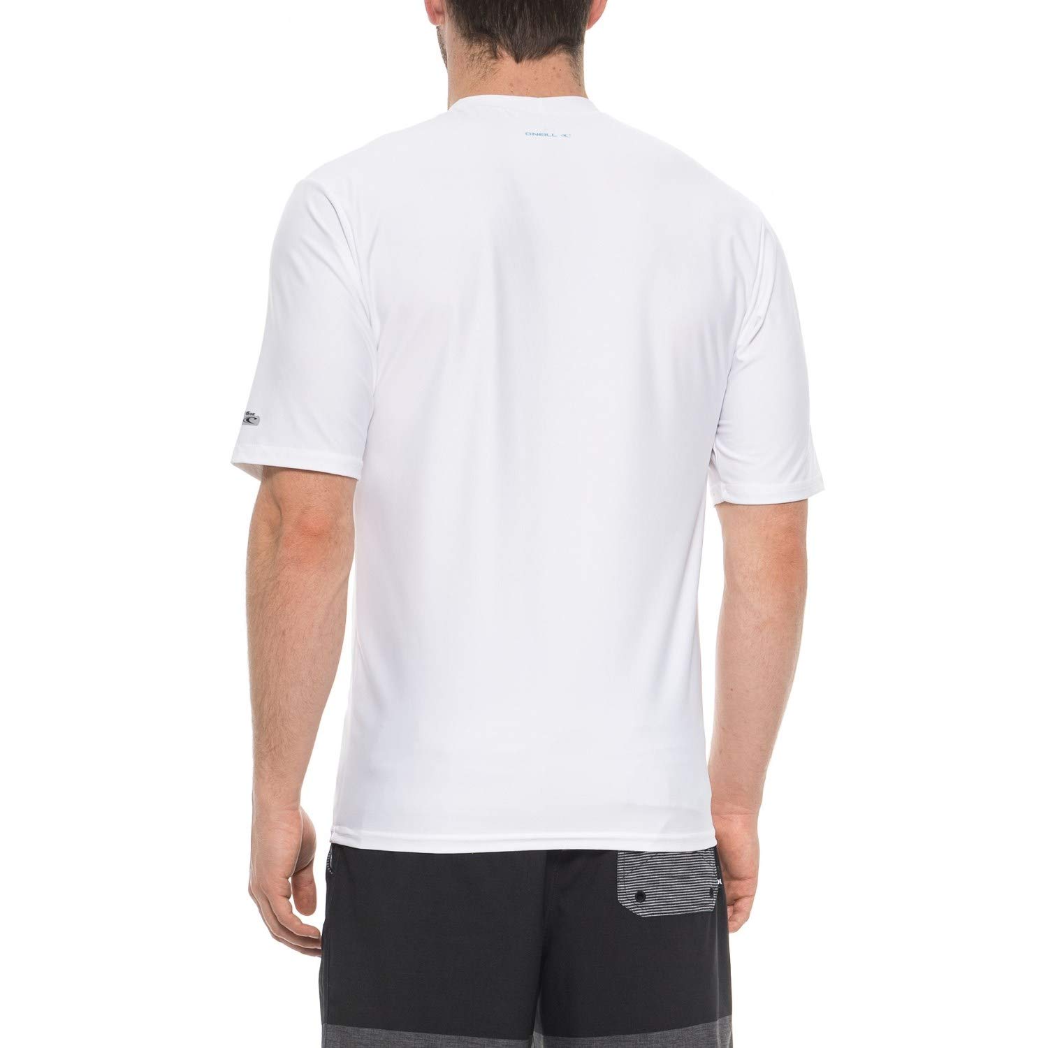 Oneill Mens Linear S/S Rash Tee - White - Small (Medium)