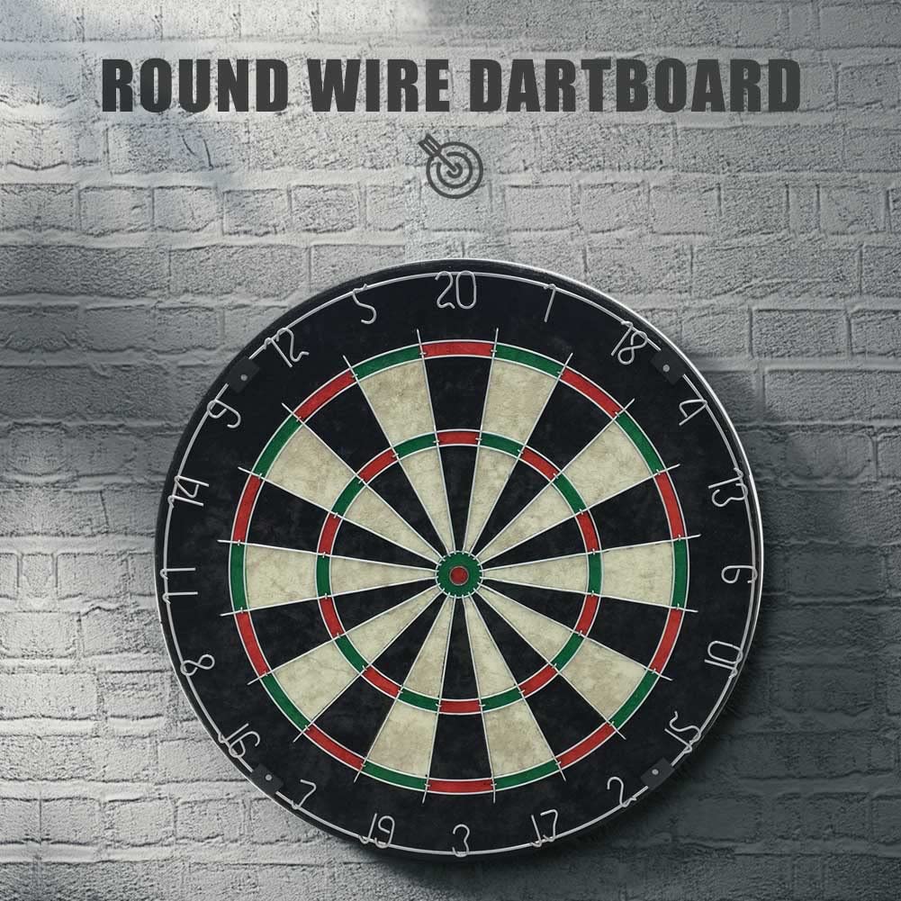 Professional Regulation Bristle Dartboard Set: High-Grade Compressed Sisal Dart Board Set with Rotating Number Ring and Staple-Free Bullseye, Dart Board Suitable for Adults in Party/Competition/Bar