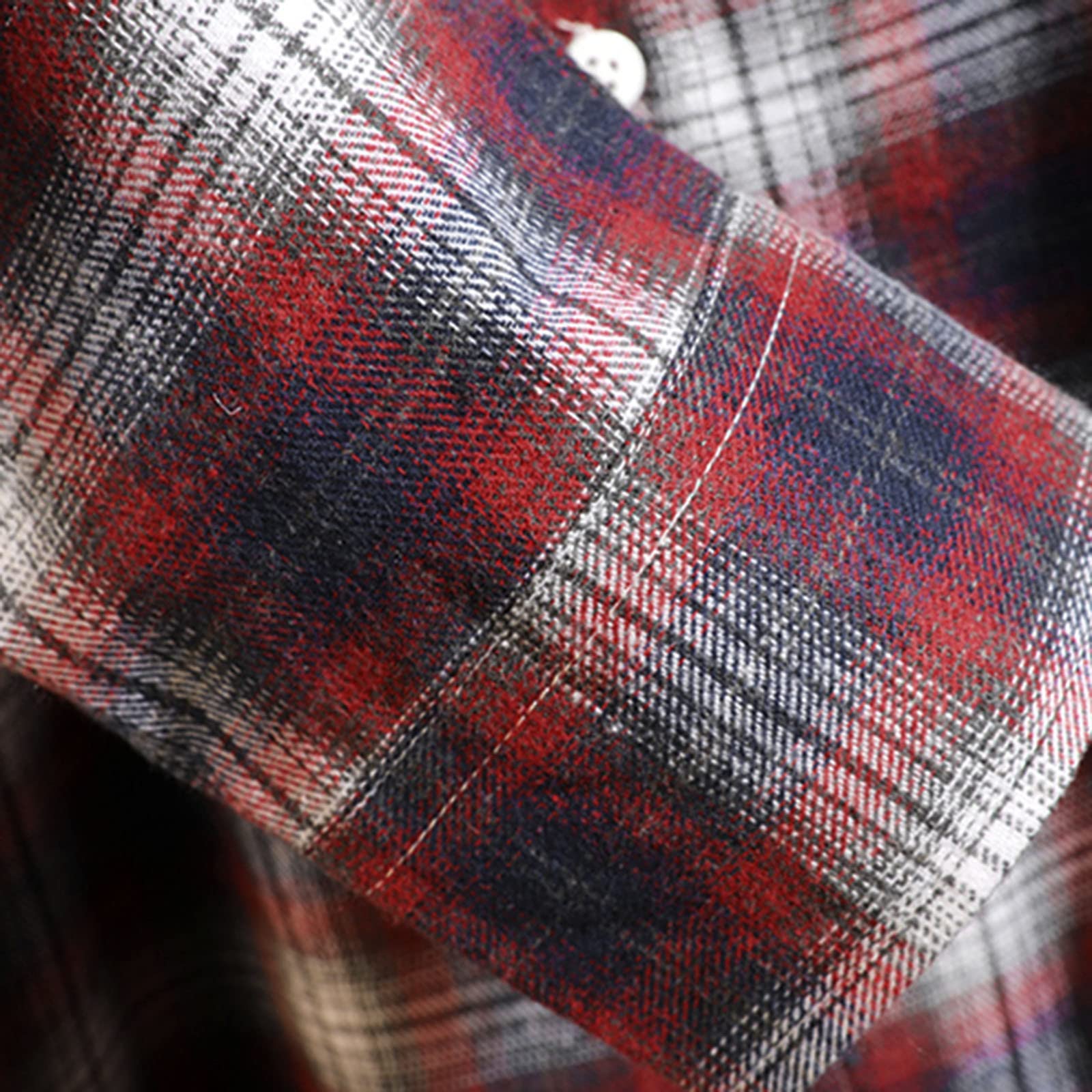 Shacket Jacket Men Oversized Flannel Plaid Shirts for Men Long Sleeve Button Down Shirts Blouse tops Mens Jacket Shirt