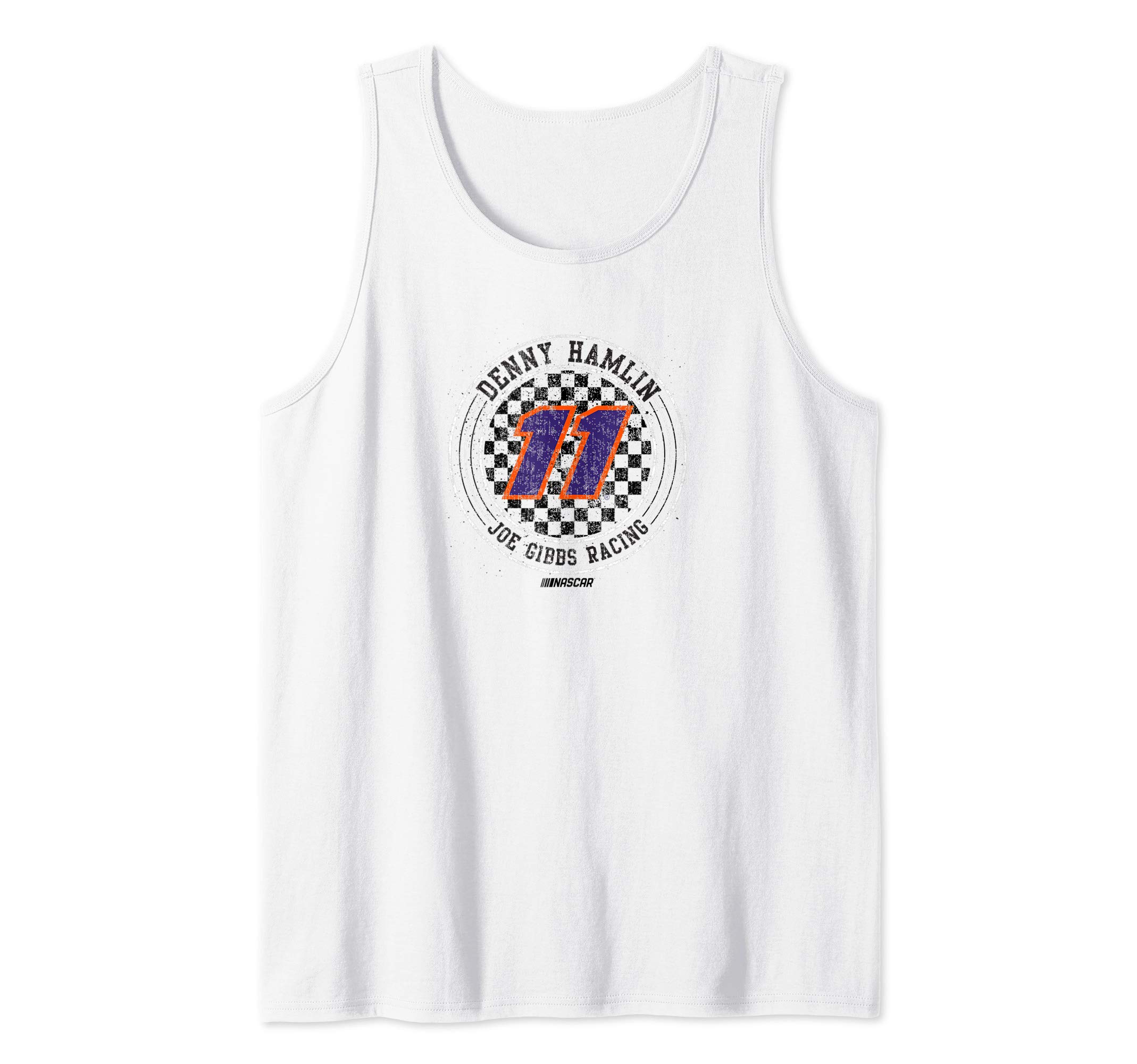 NASCAR - Denny Hamlin - Checkered Circle Tank Top