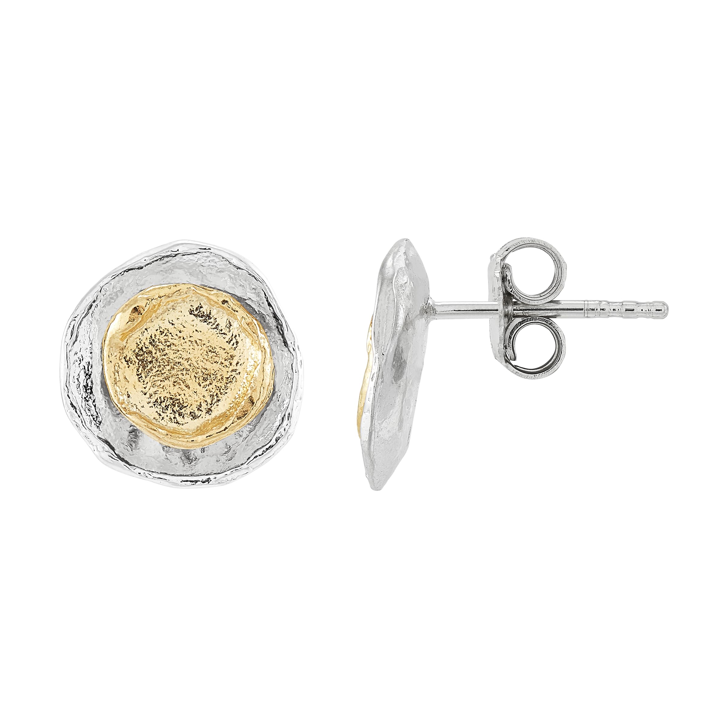 Silpada 'Another Realm' Stud Earrings in Sterling Silver and 14K Gold Plating