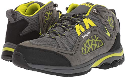 Propet Women's Propet Peak Boot, dark grey/lime, 6 2E 2E US