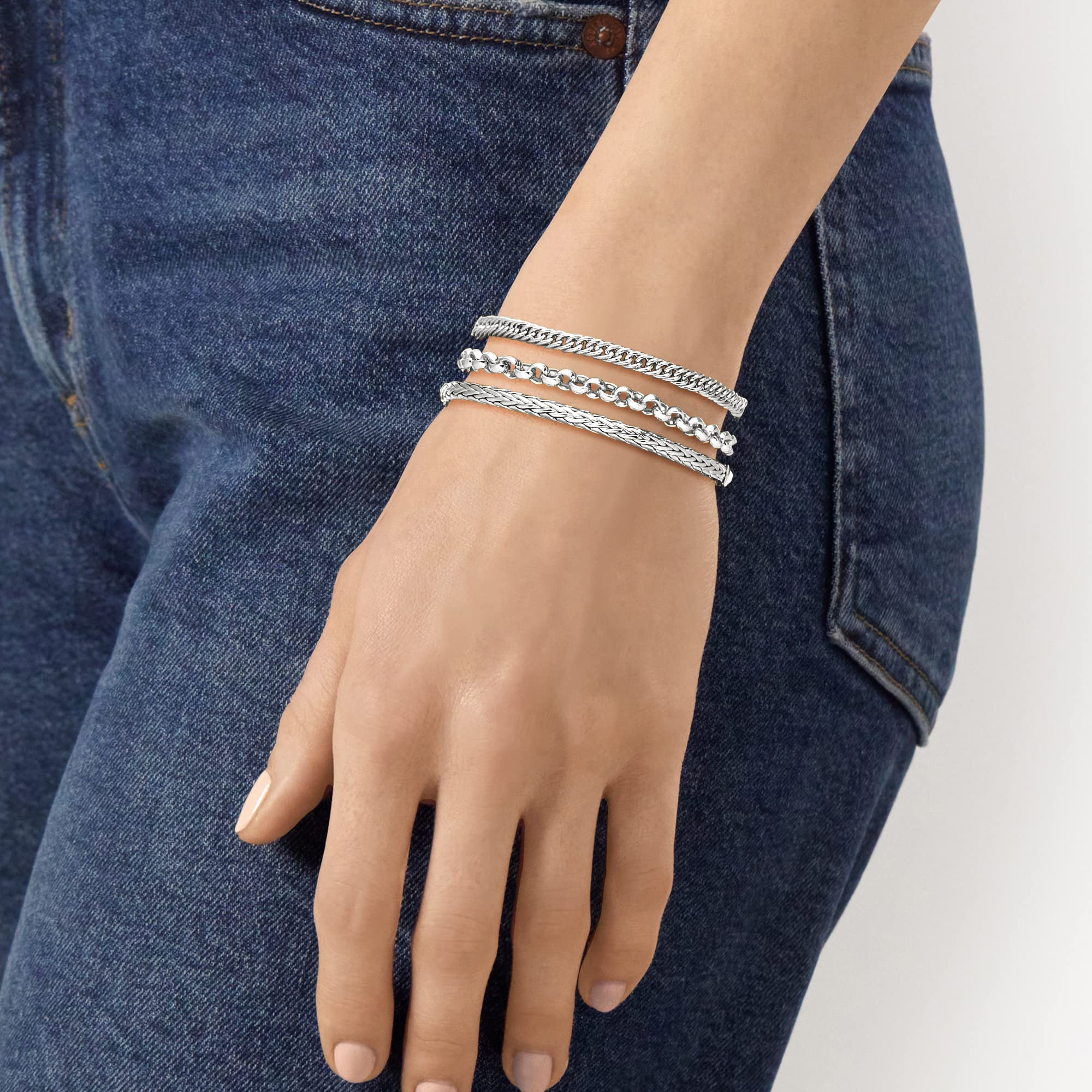Ross-Simons Sterling Silver Jewelry Set: Multi-Link Bolo Bracelets