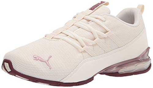 PUMA womens 19495301 Running Shoe, Whisper White-rose Gold-burgundy, 9 US