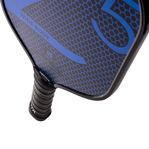Onix Z5 Graphite Pickleball Paddle (Blue) with Cushion Grip and Blue Paddle Cover