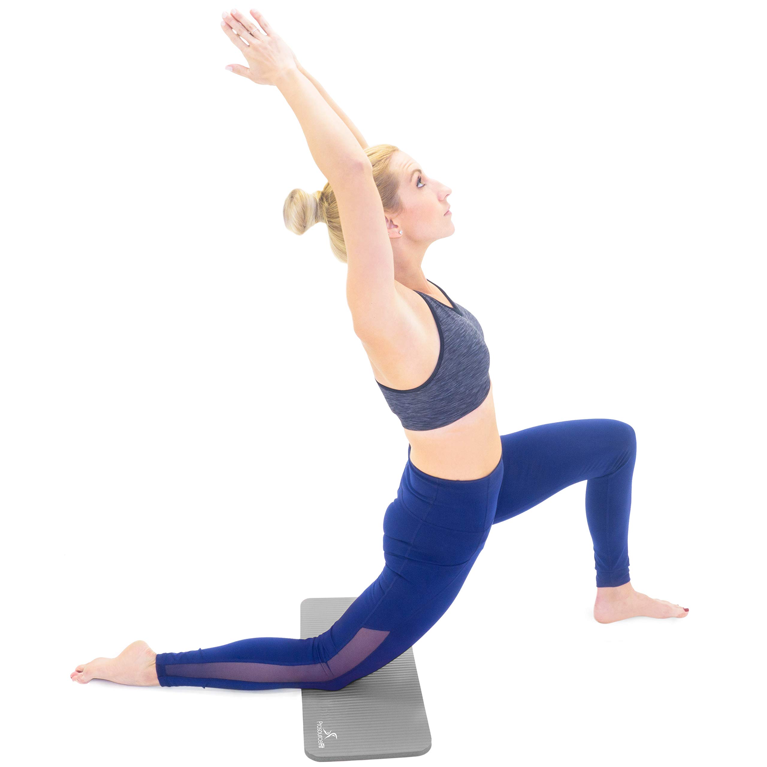 ProsourceFit Extra Thick Yoga Knee Pad and Elbow Cushion 15mm (5/8β) Fits Standard Mats for Pain Free Joints in Yoga, Pilates, Floor Workouts