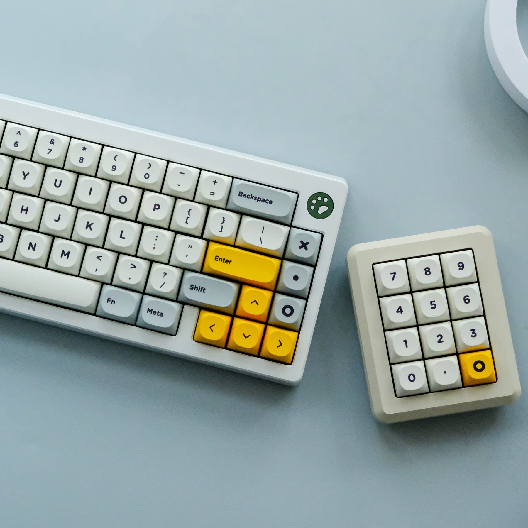 UniCusMech Custom PBT Dye Sublimation MA Profile 125 Keys Small Full Keycaps Compatible with 61/68/87/104/980 Mechanical Keyboards(Heavy Industry)