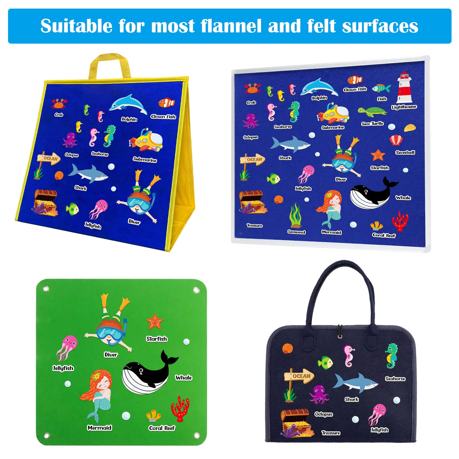 WJFNKXKL Zoo Animals Felt Flannel Board Story Pieces for Toddlers Preschool Early Learning Interactive Storytelling Teaching Play Activity Kits