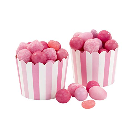 Talking Tables Kids Party Pink Treat Tubs Cups, Pack of 20, Height 15cm, 6",