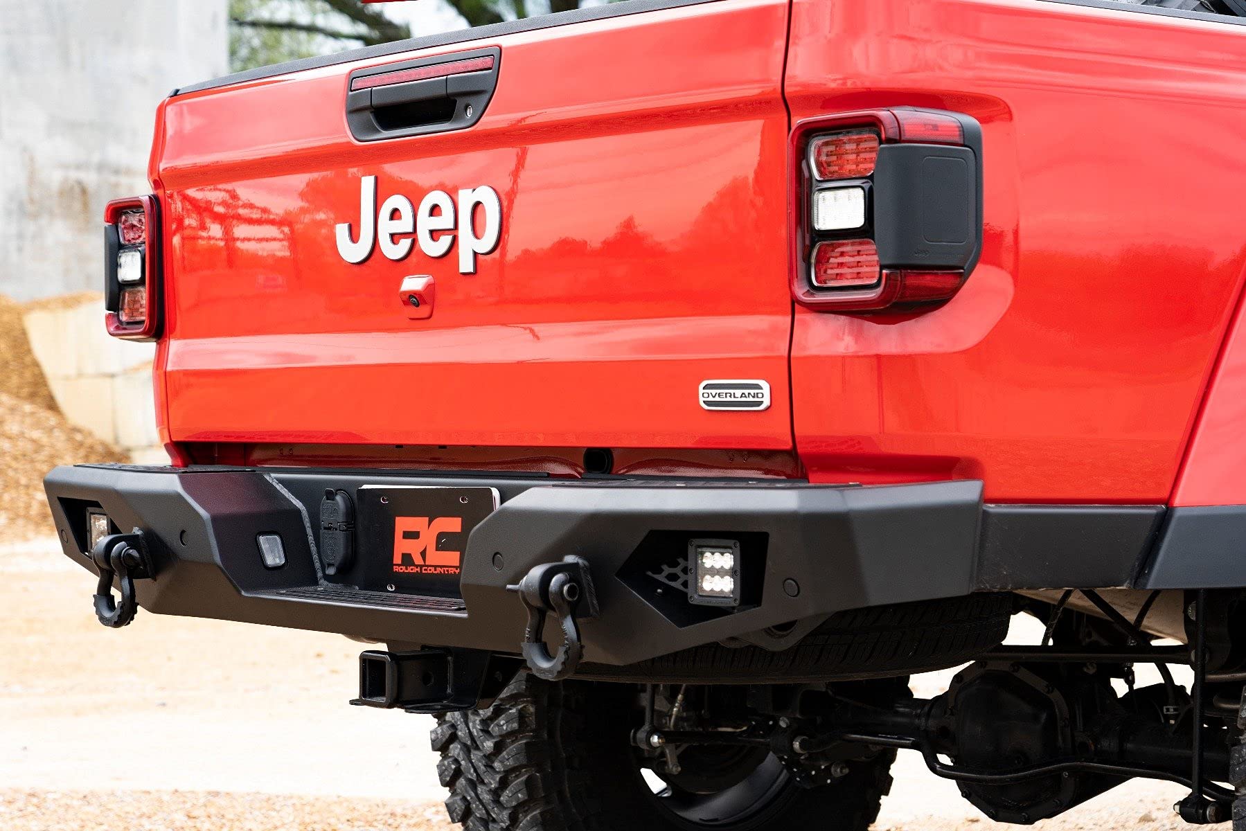 Rough Country Heavy Duty Rear Bumper w/LEDs for 2020-2024 Gladiator - 10646