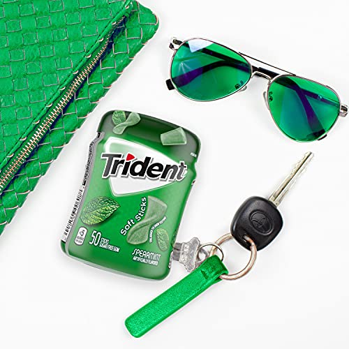 Trident Unwrapped Spearmint Sugar Free Gum, 4 Bottles of 50 Pieces (200 Total Pieces)