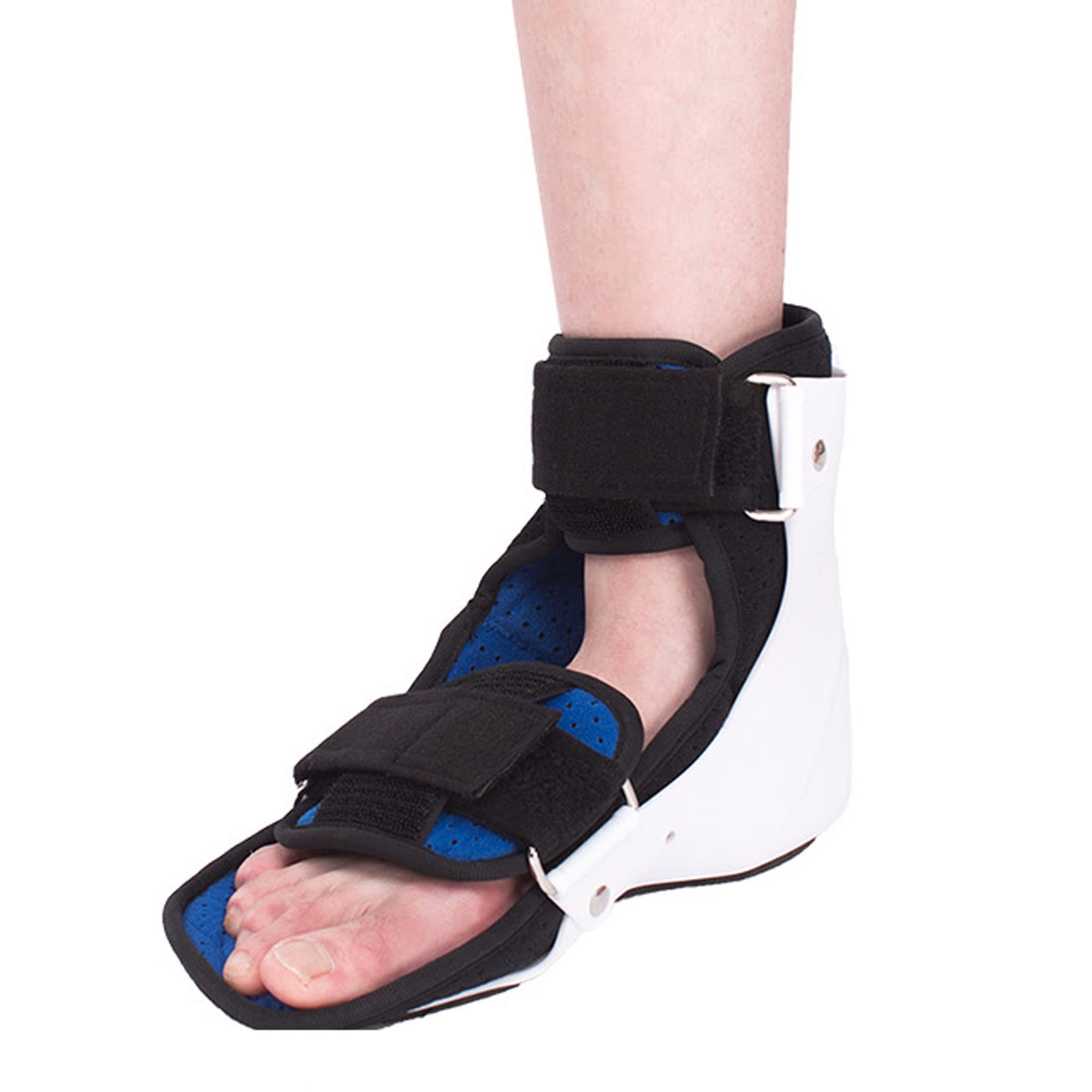 Walking Boot,Breathable Comfortable Ankle Splint Free Adjustment Foot Drop Support Brace Injury Ankle Support Brace Fracture Boot (Right Foot L)