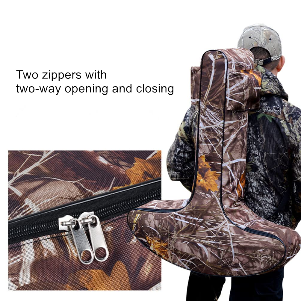 UNISTRENGH Crossbow Soft Case Tactical Archery Cross Bow Bag with Backpack Straps (Reed Camouflage#2, 35.4''L*27.56''W*8.27''D (90X70X21CM))