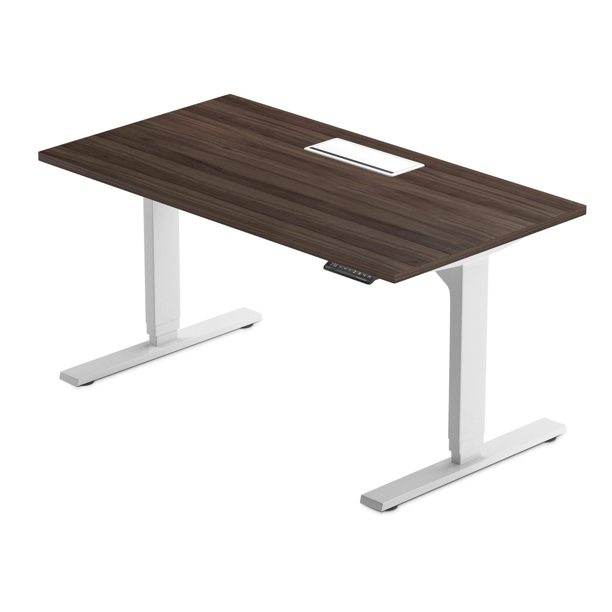 PROGRESSIVE AUTOMATIONS Standing Desk 60x30. Dual Motor, 3 Stages Height Adjustable Electric Stand up desks for Home Office, 60 inch