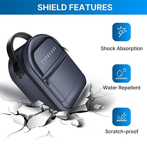 typecase Carrying Case for Oculus Quest 2, Elite Strap & Quest 2 Accessories - Holds Controllers, Battery Packs, Link Cables & Face Covers - Protective Travel Case Compatible with Meta Quest 2 (Blue)