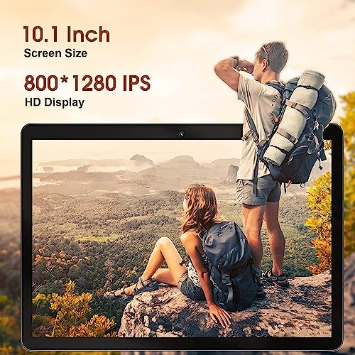 SGIN Android 12 Tablet 10 Inch Tablets, 2GB RAM 32GB ROM Tablets with Quad-Core Processor, Dual Camera, IPS FHD, 5000mAh, WiFi, Bluetooth,Black