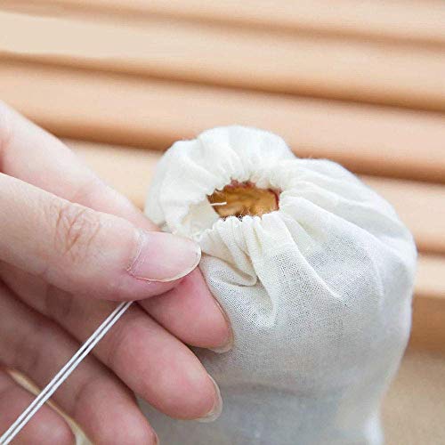 TamBee 200 Pack Disposable Tea Filter Bags Tea infusers 4" x 6" Empty Muslin Drawstring Seal Filter Tea Bags Drawstring Herb Loose Tea bag for Brew Tea Cold Brew Coffee(4" x 6" /10 x 15cm)