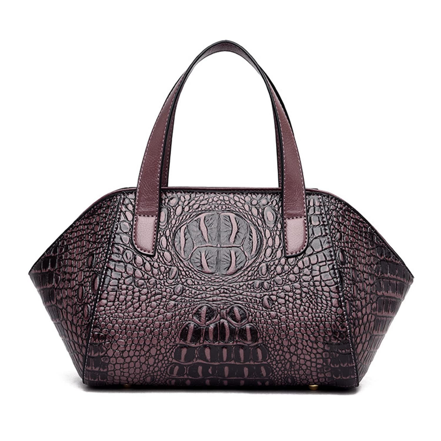 Purses and Handbags for Women Leather Top Handle Handbag Work Shoulder Crossbody Tote Bag Satchel (Purple)
