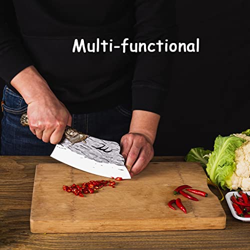 ZONGHAI Slicing Knife with Rosewood Handle - 8.47 inch Steel Blade - Kitchen Knife For Chopping, and Dicing Fruits, Vegetables and Meat