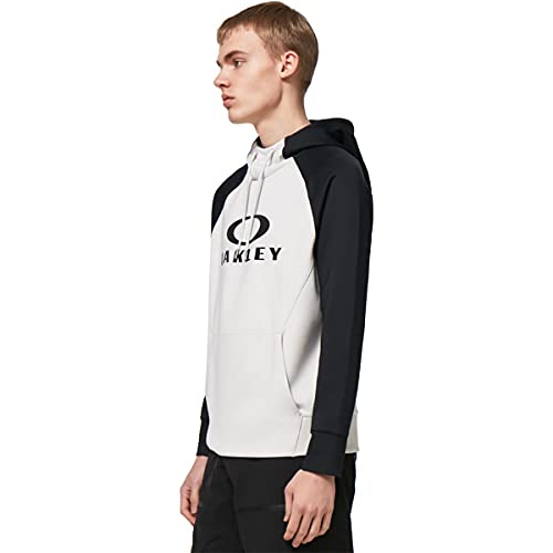 Oakley Men's Sierra DWR Fleece Hoody 2.0, Blackout/Cool Gray, M
