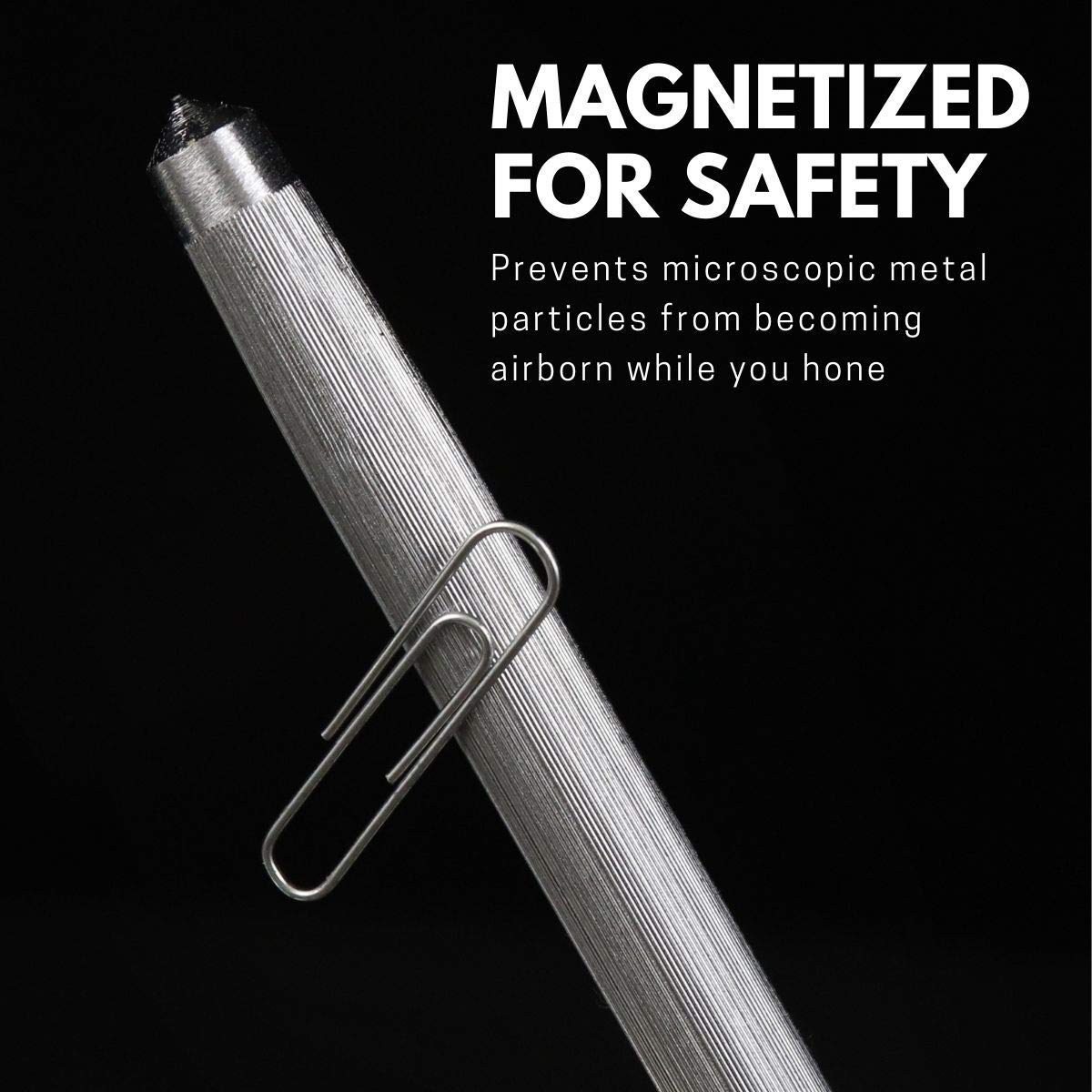 Professional Honing Steel 12”, Magnetized for Safety, No Rust, No Cheap Plastic! Noble’s Knife Sharpener Has an Oval Handle for a Firm Grip and is Built For Daily Use, Perfect for Chefs!