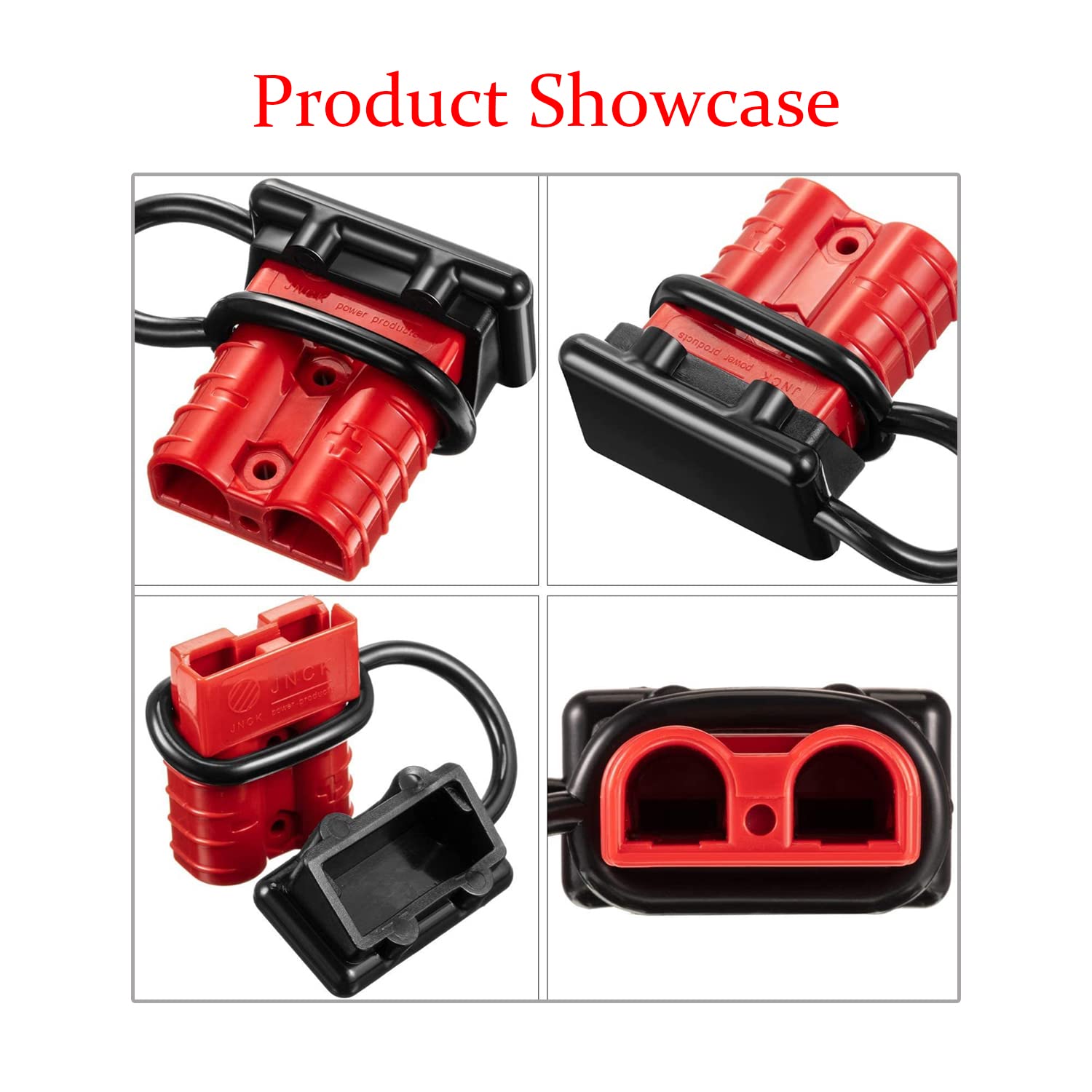zipelo 2 Sets 50A 6-10 Gauge Battery Quick Connect Disconnect Wire Harness Plug, Battery Cable Quick Connectors for 12V to 36V Recovery Winch, Car, Trailer, Motor, Electrical Devices