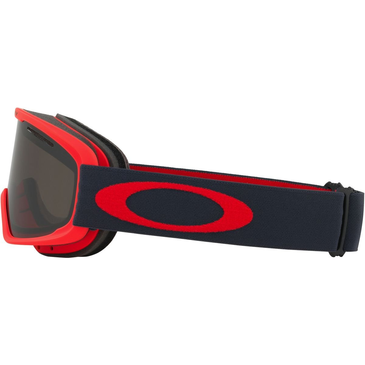 Oakley O-Frame 2.0 XM Snow Goggles, Coral Iron Frame, Dark Grey Lens, Medium