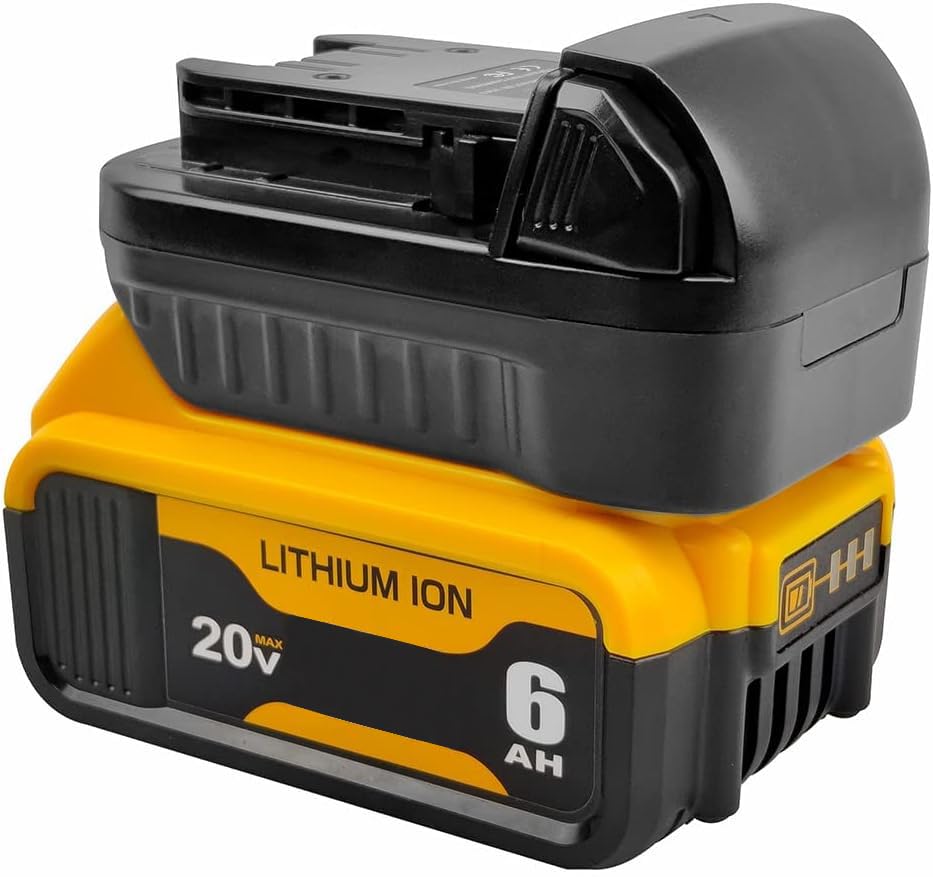 Zltoolpart Adapter for DeWalt to Milwaukee Battery, for 20V 60V DeWalt Lithium Battery to 18V Milwaukee M18 Lithium Battery (Adapter only)