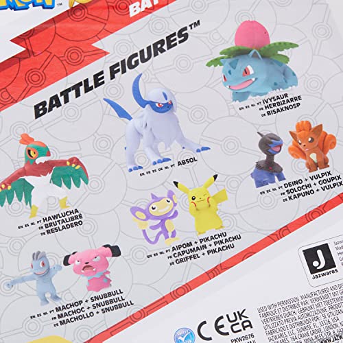 Pokemon Pikachu Mudkip Boltund Battle Feature 3 Figure Set Action Ready
