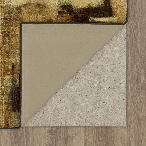 Mohawk Home Aqua Strata Fusion Abstract Area Rug (6'x9')