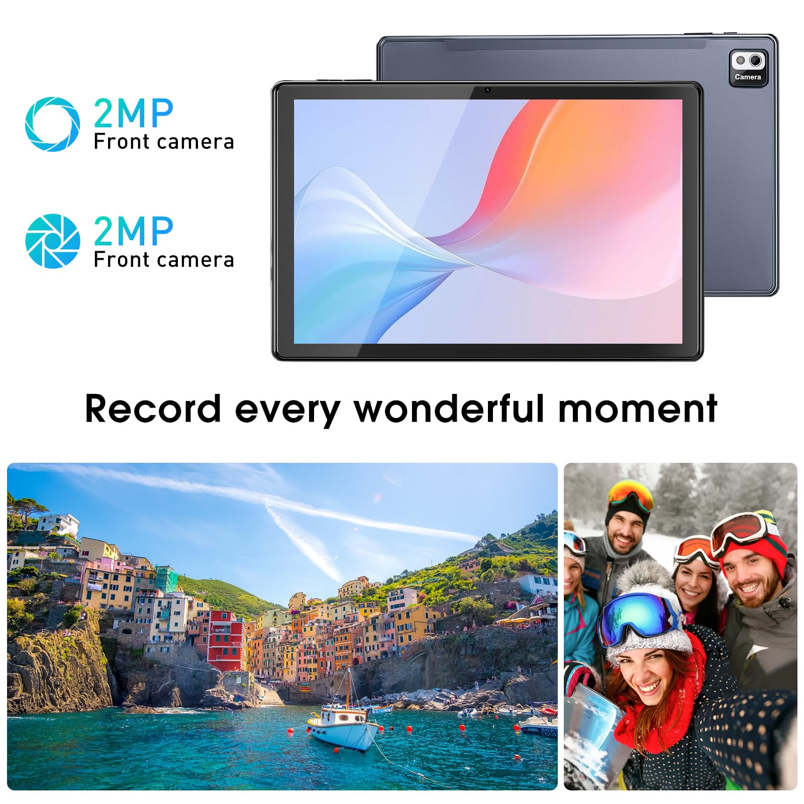 SGIN Tablet, 10.1 Inch Android 13 Tablets 4GB RAM 128GB ROM with Octa-Core 2.0Ghz Processor, 1280 * 800 Pixel IPS Screen, 2MP+8MP Camera, 6000mAh, WiFi, Bluetooth 5.0