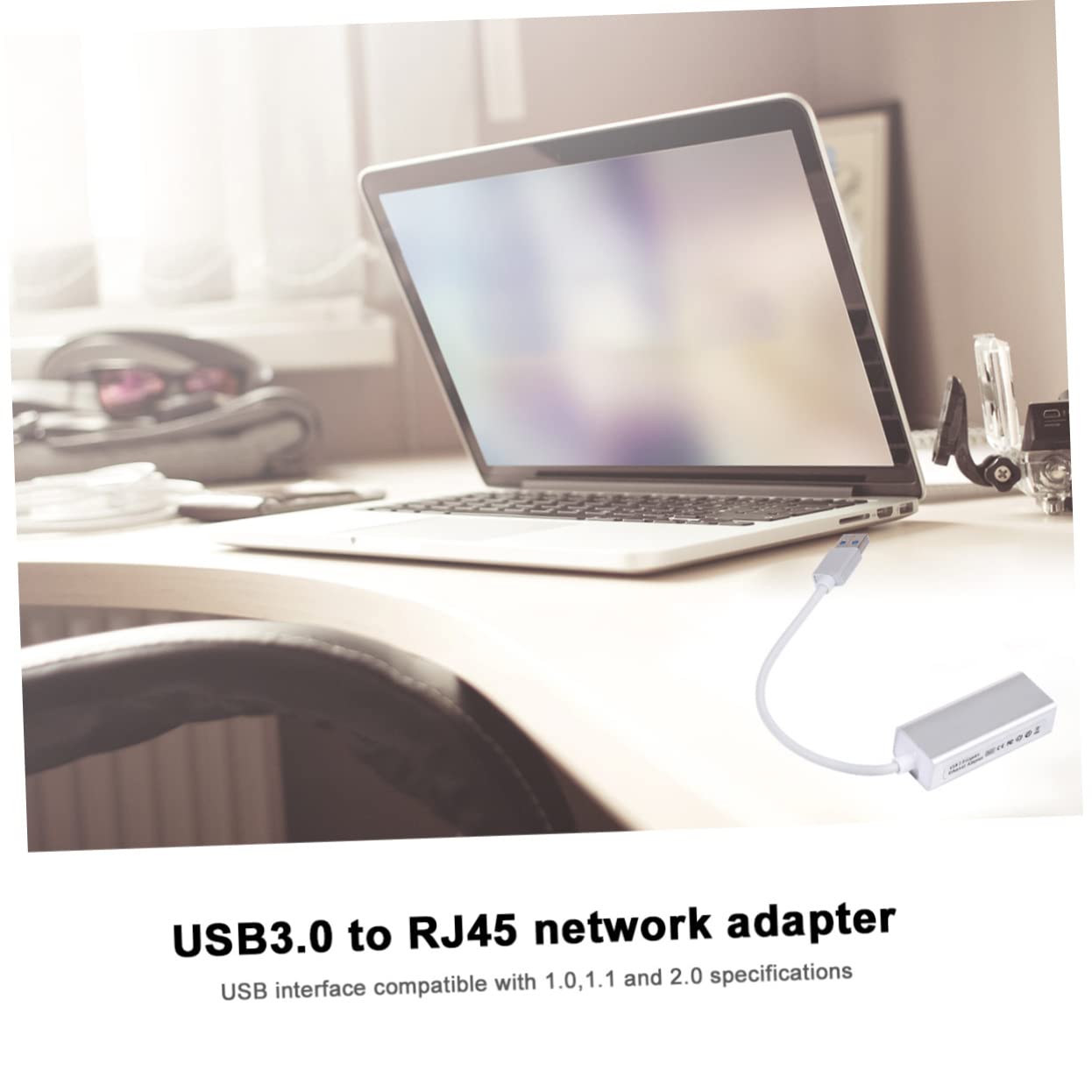 UKCOCO 1pc Network Adapter Micro USB Hub Micro USB Splitter USB Hubs USB Adapter Computer Adapter Splitter USB Hub for Computer Usb3.0 to Adapter Wired Aluminum Alloy Receiver